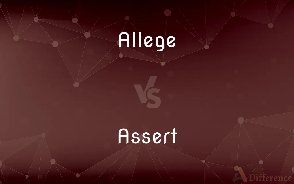 Allege vs. Assert — What’s the Difference?