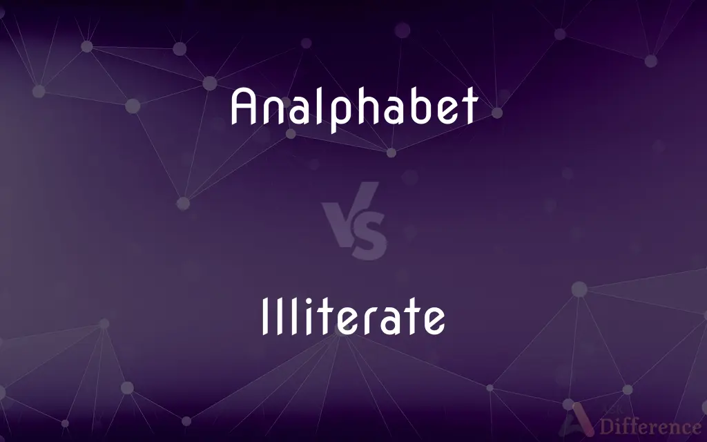 Analphabet vs. Illiterate — What’s the Difference?