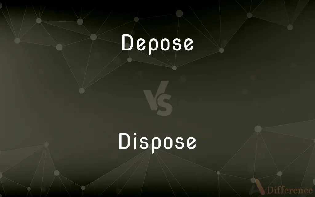 Depose Vs Dispose What s The Difference Depose Vs Dispose What s The Difference