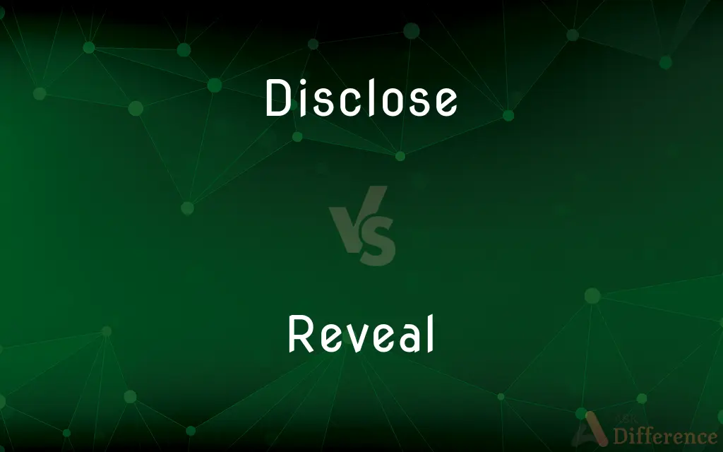Disclose vs. Reveal — What’s the Difference?