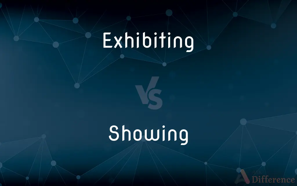 Exhibiting vs. Showing — What’s the Difference?