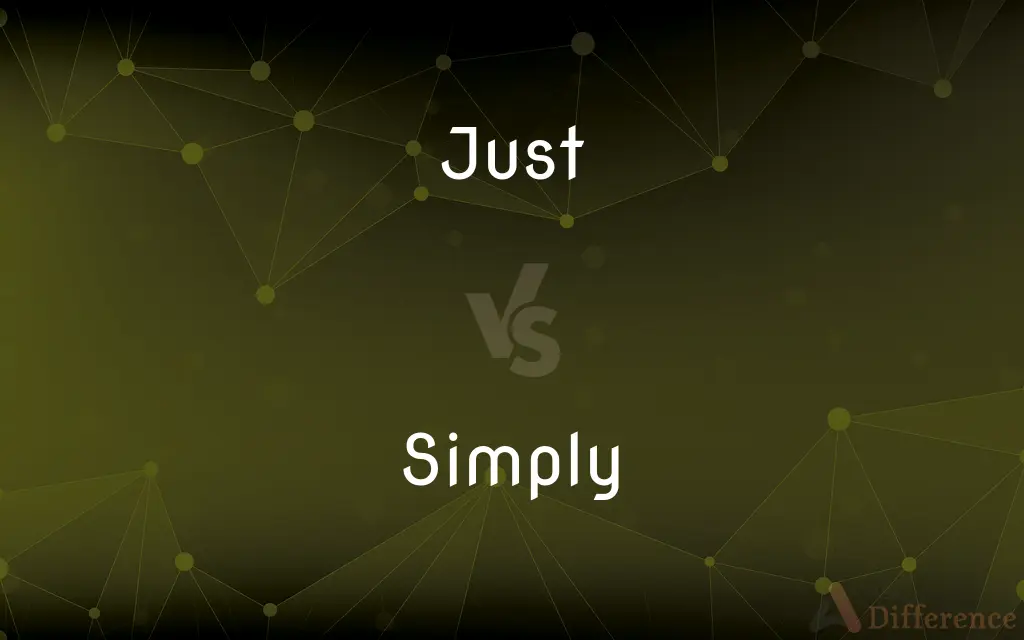 Just vs. Simply — What’s the Difference?