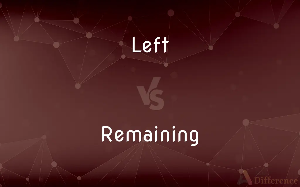 Left Vs Remaining What s The Difference Left Vs Remaining What s The Difference