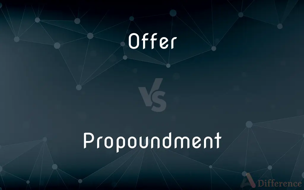 Offer vs. Propoundment — What’s the Difference?