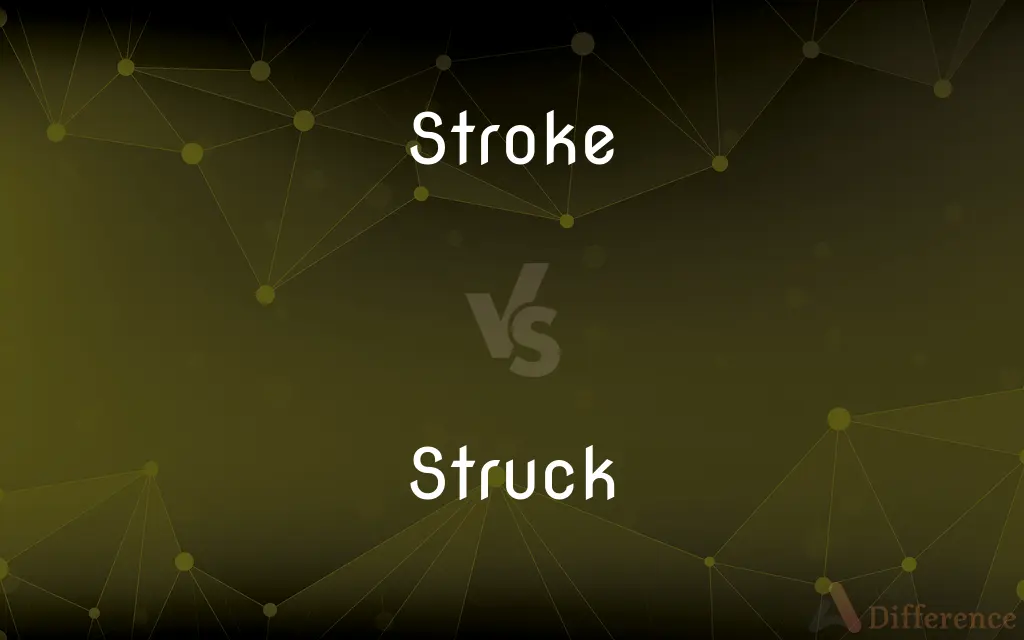 Stroke vs. Struck — What’s the Difference?