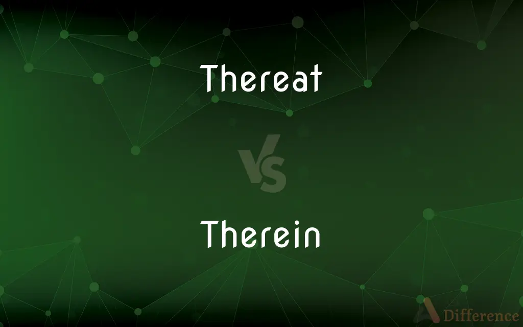 Thereat vs. Therein — What’s the Difference?