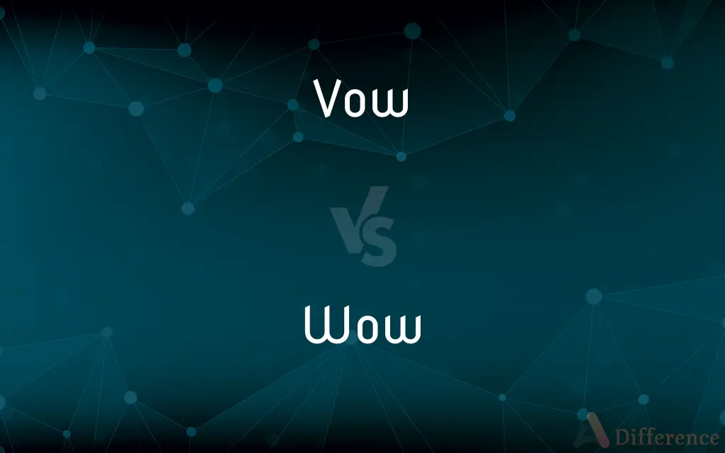 Vow vs. Wow — What’s the Difference?